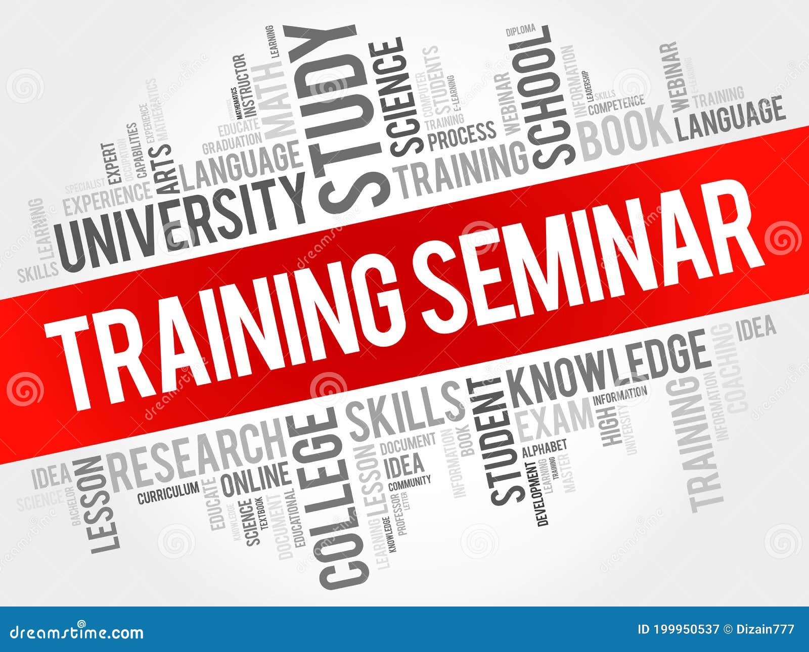 Training Seminar Word Cloud Stock Illustration - Illustration of data ...