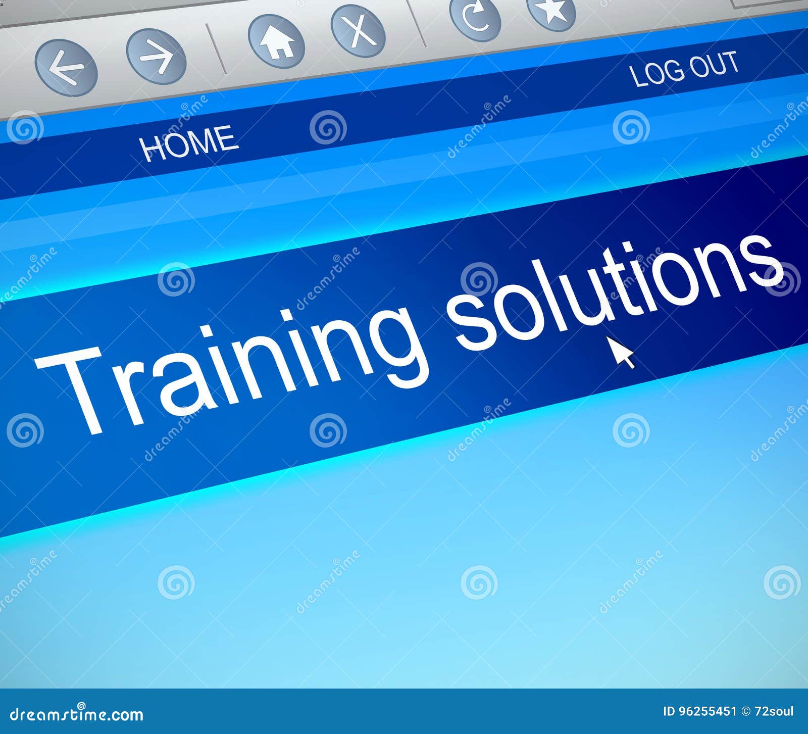 Training Solutions Concept. Stock Illustration - Illustration of skills ...