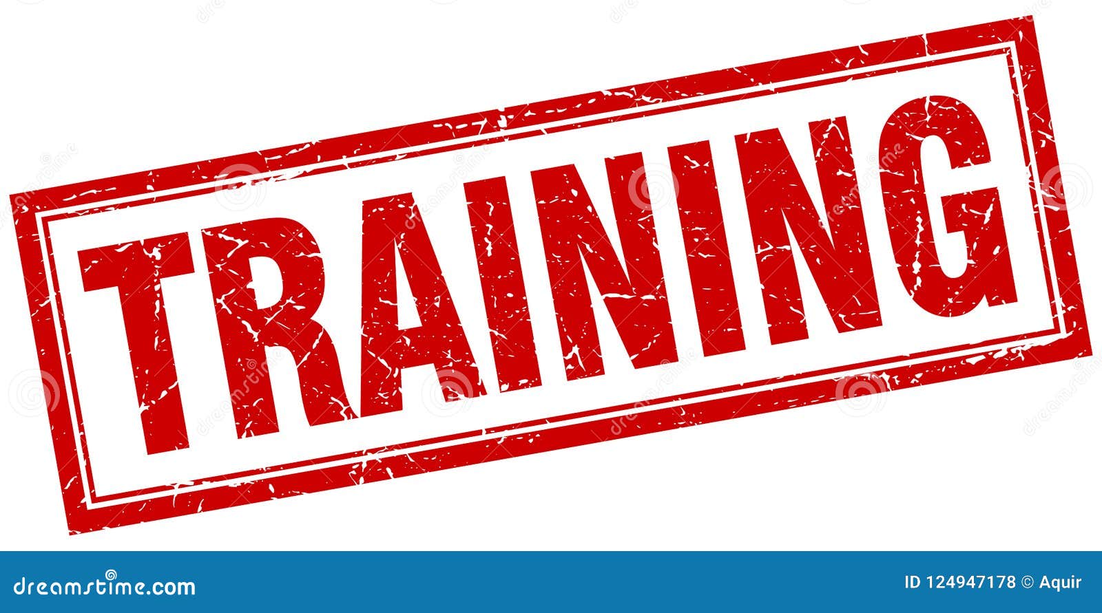Training stamp stock vector. Illustration of square - 124947178