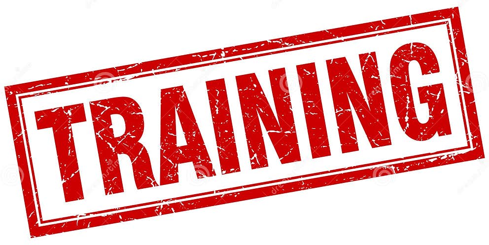 Training stamp stock vector. Illustration of square - 124947178