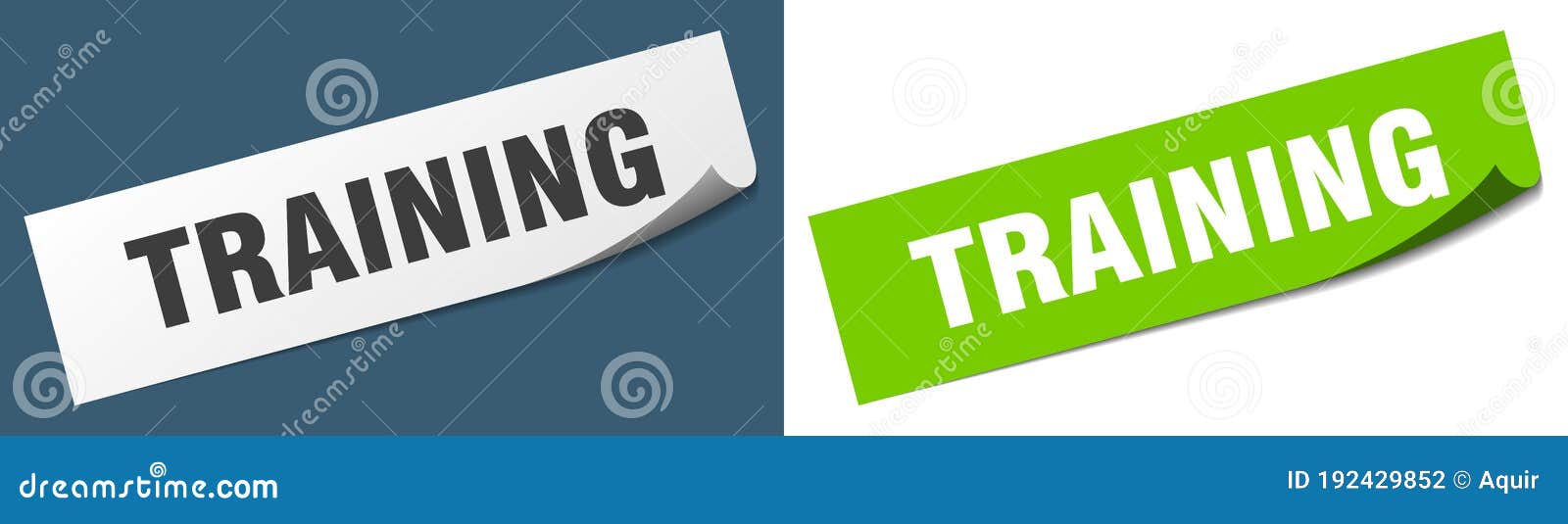 Training Sticker. Training Sign Set Stock Vector - Illustration of ...