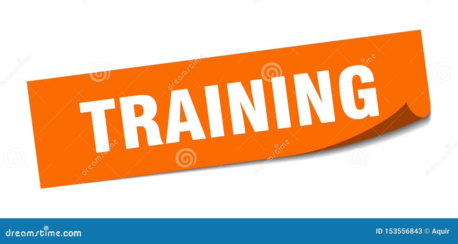 Training sticker. stock vector. Illustration of flyer - 153556843