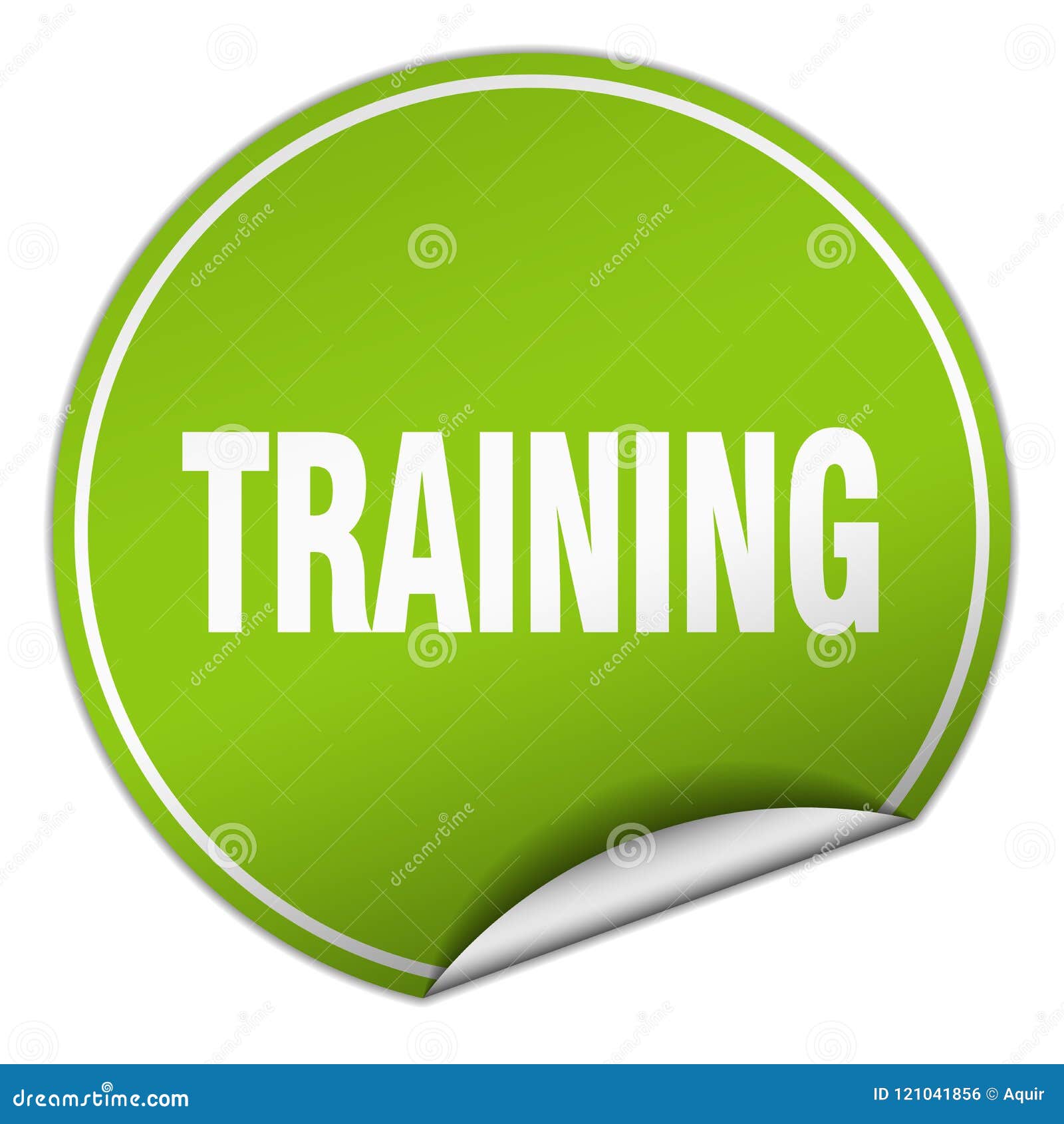 Training sticker stock vector. Illustration of seal - 121041856