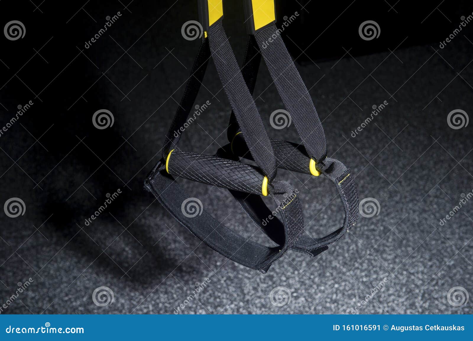 Training Strap Equipment. Black Strap Functional Training Equipment on ...