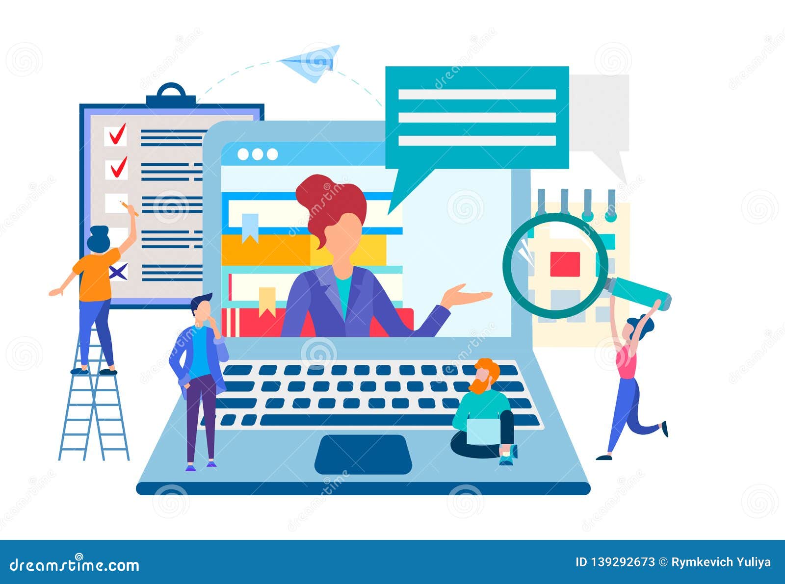 Training in the Team, Implementation of the Plan Stock Vector ...