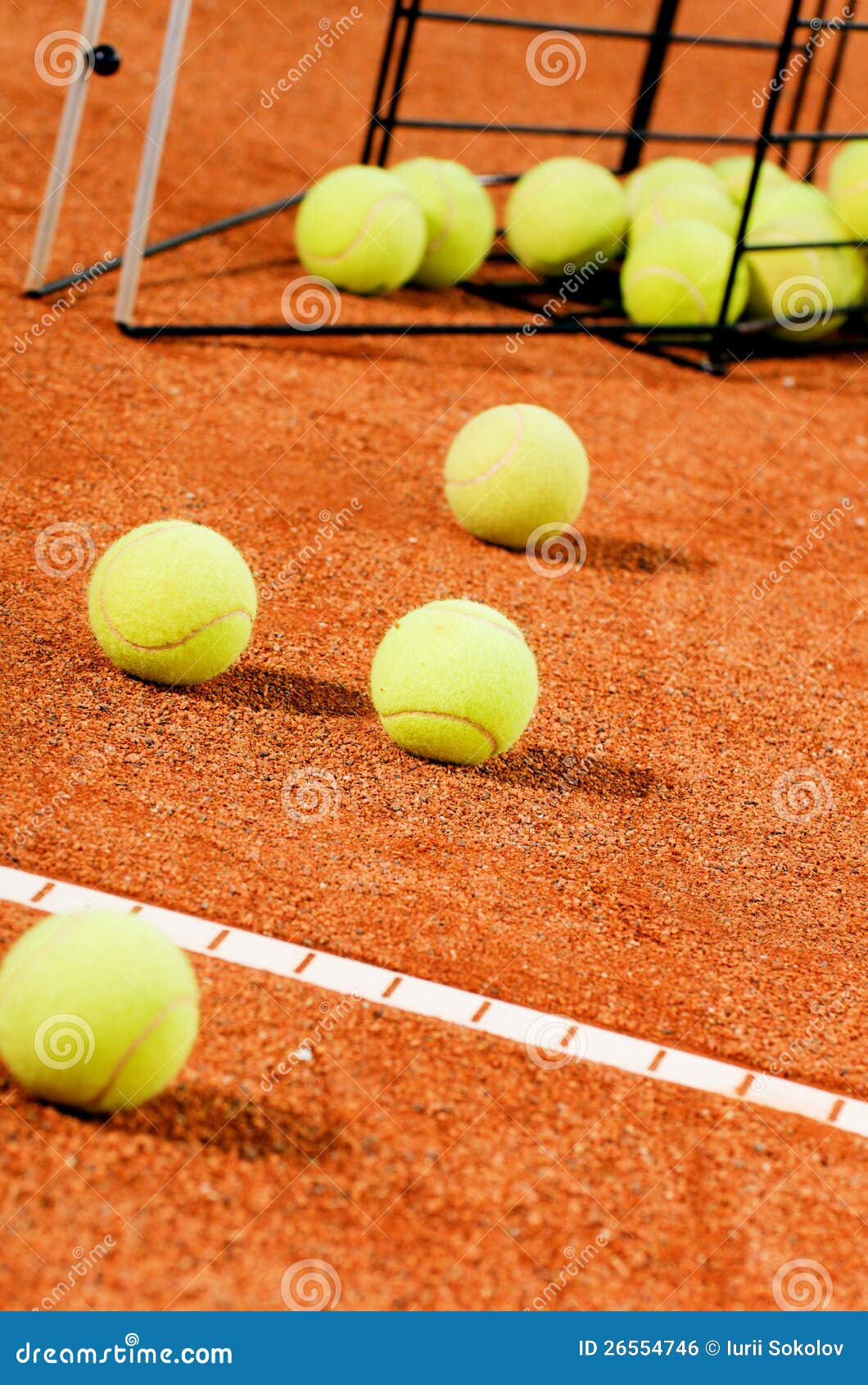 Training tennis balls stock photo. Image of sphere, rolling - 26554746
