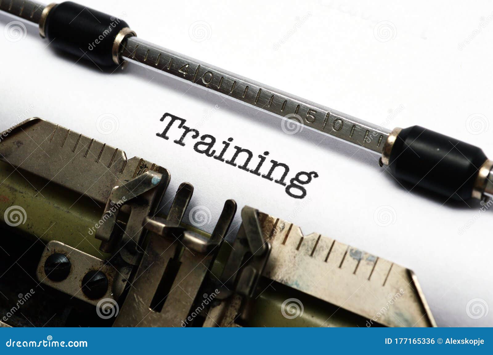 Training Text on Typewriter Stock Photo - Image of elearning, school ...