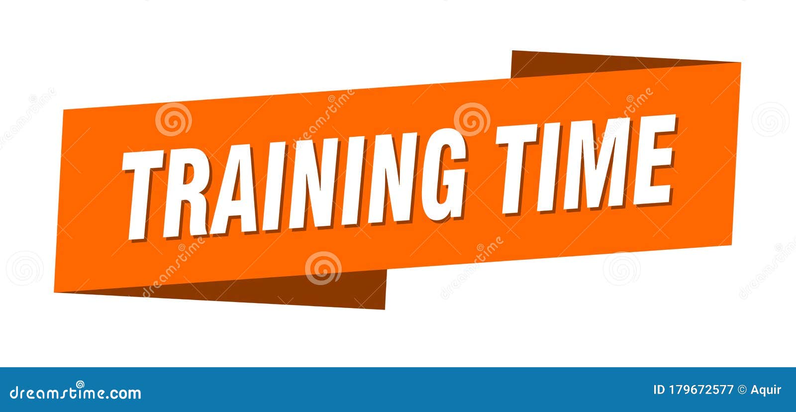 Training Time Banner Template. Training Time Ribbon Label Stock Vector ...