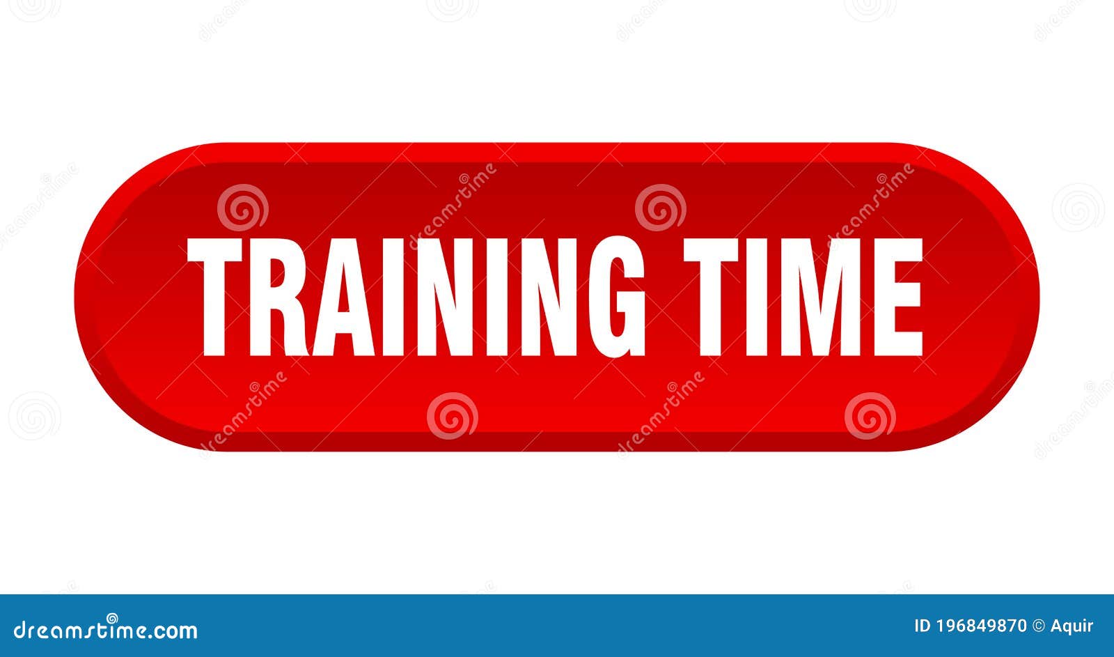 Training time button stock vector. Illustration of button - 196849870