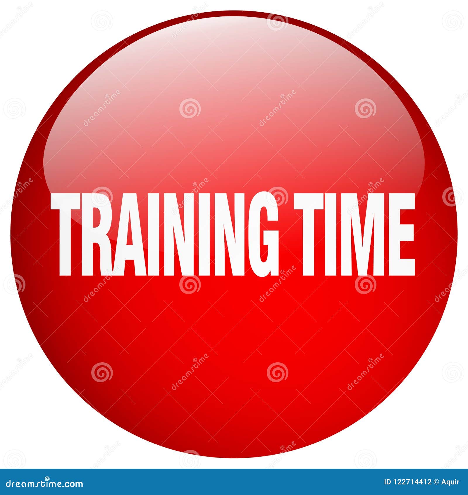 Training time button stock vector. Illustration of banner - 122714412
