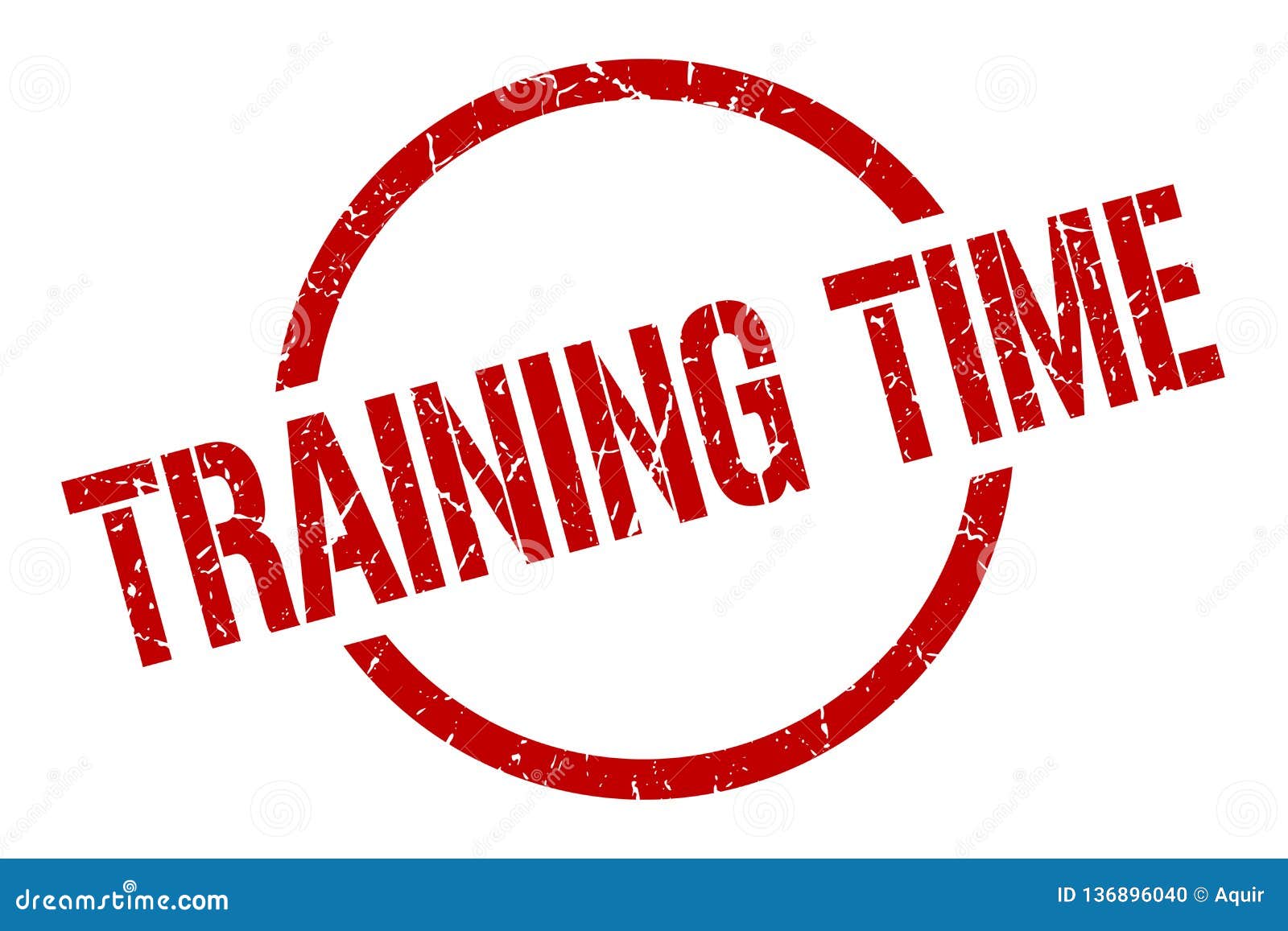 Training time stamp stock vector. Illustration of peeler - 136896040