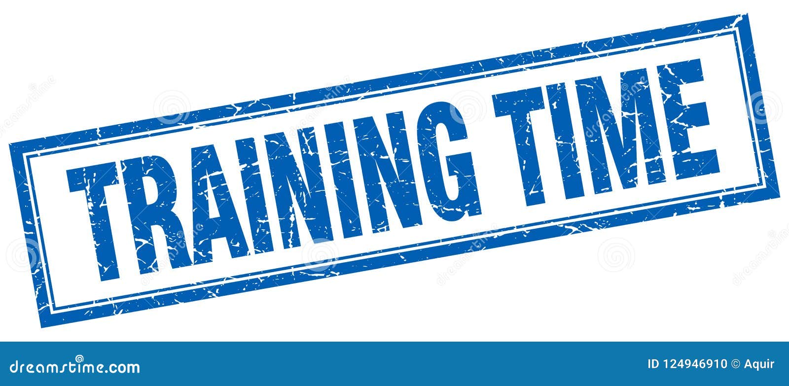 Training time stamp stock vector. Illustration of time - 124946910