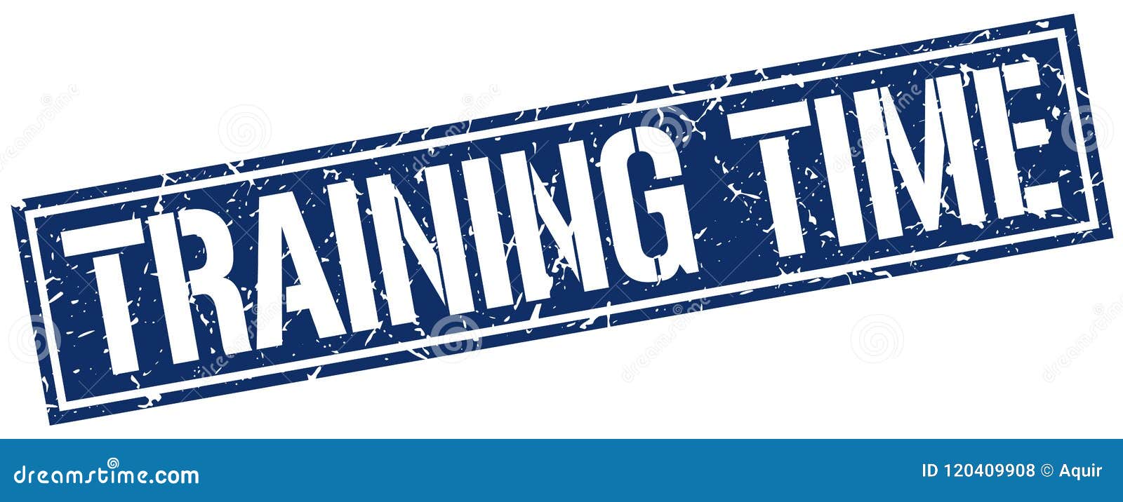 Training time stamp stock vector. Illustration of square - 120409908