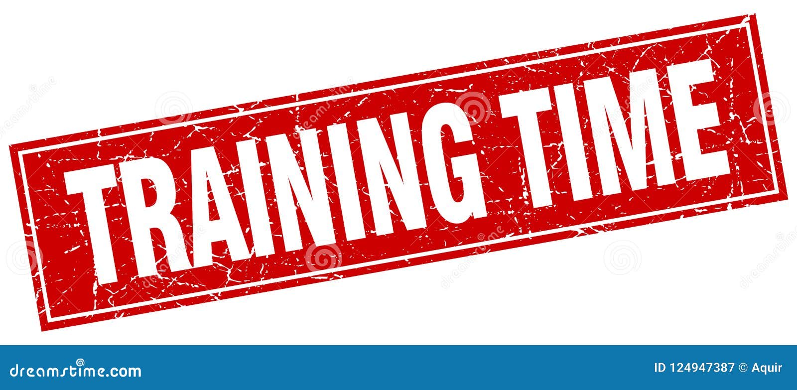 Training time stamp stock vector. Illustration of time - 124947387