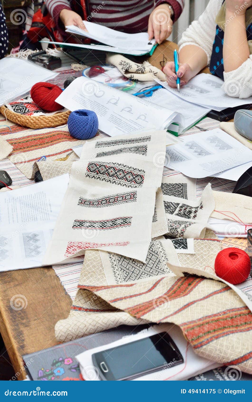 Training of Traditional Embroidery Stock Image - Image of handwork ...