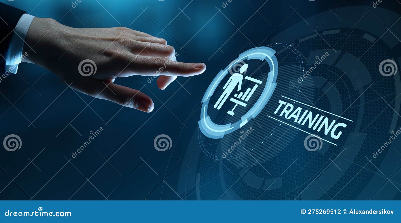 Training Webinar E-learning Skills Business Internet Technology Concept ...