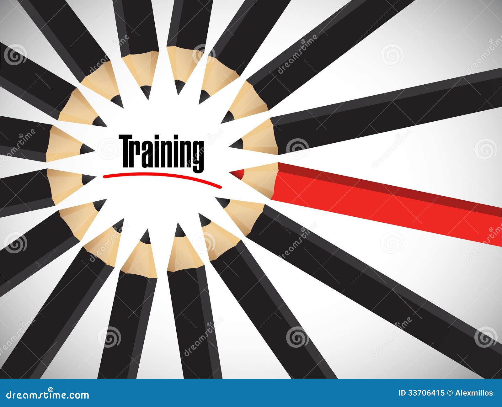 Training Word Around a Set of Colors Stock Illustration - Illustration ...