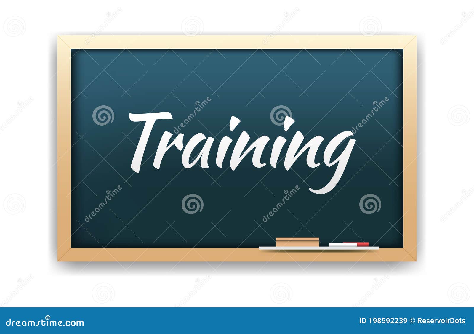 Training Word Chalkboard stock vector. Illustration of expertise ...