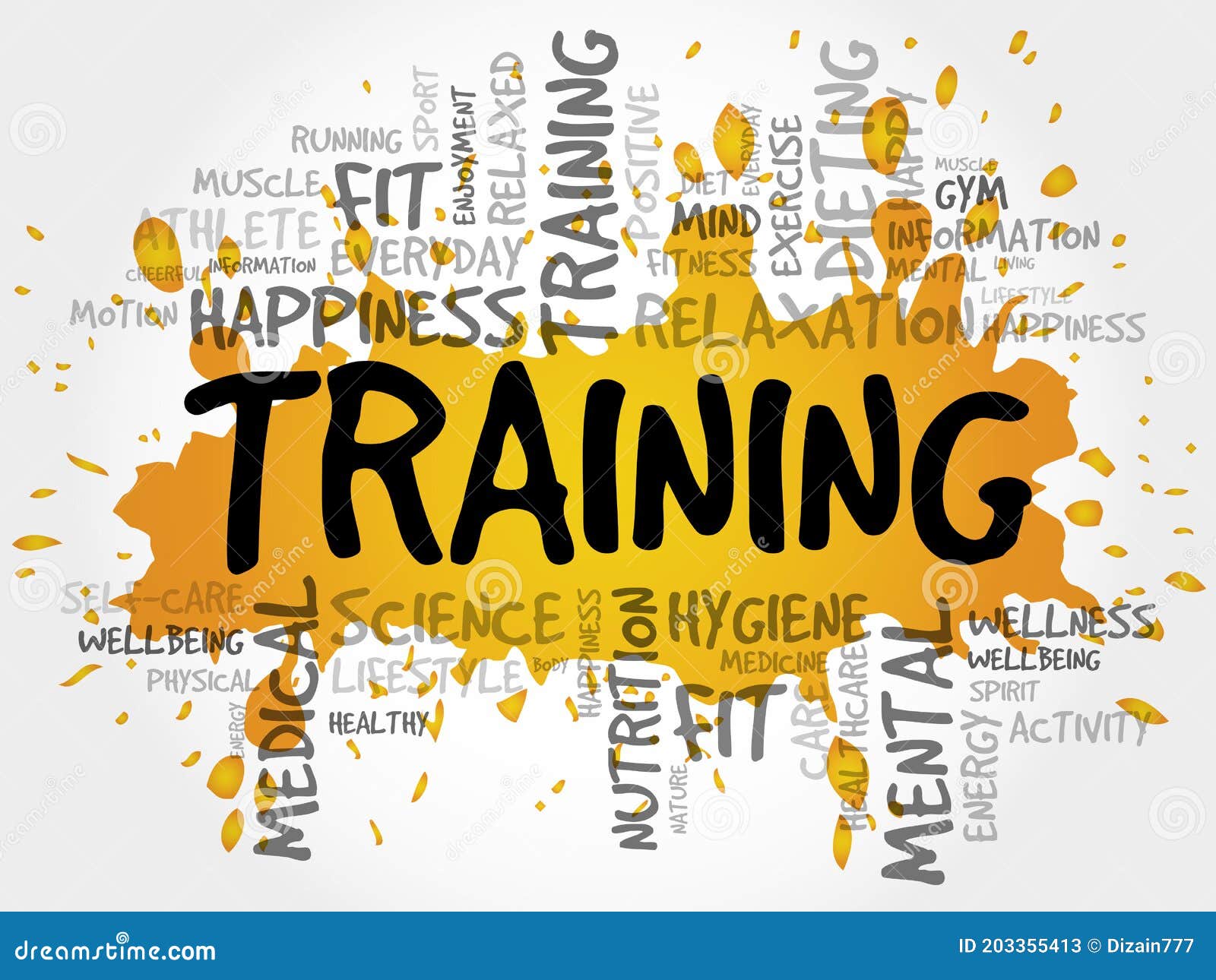 TRAINING Word Cloud Background Stock Illustration - Illustration of ...