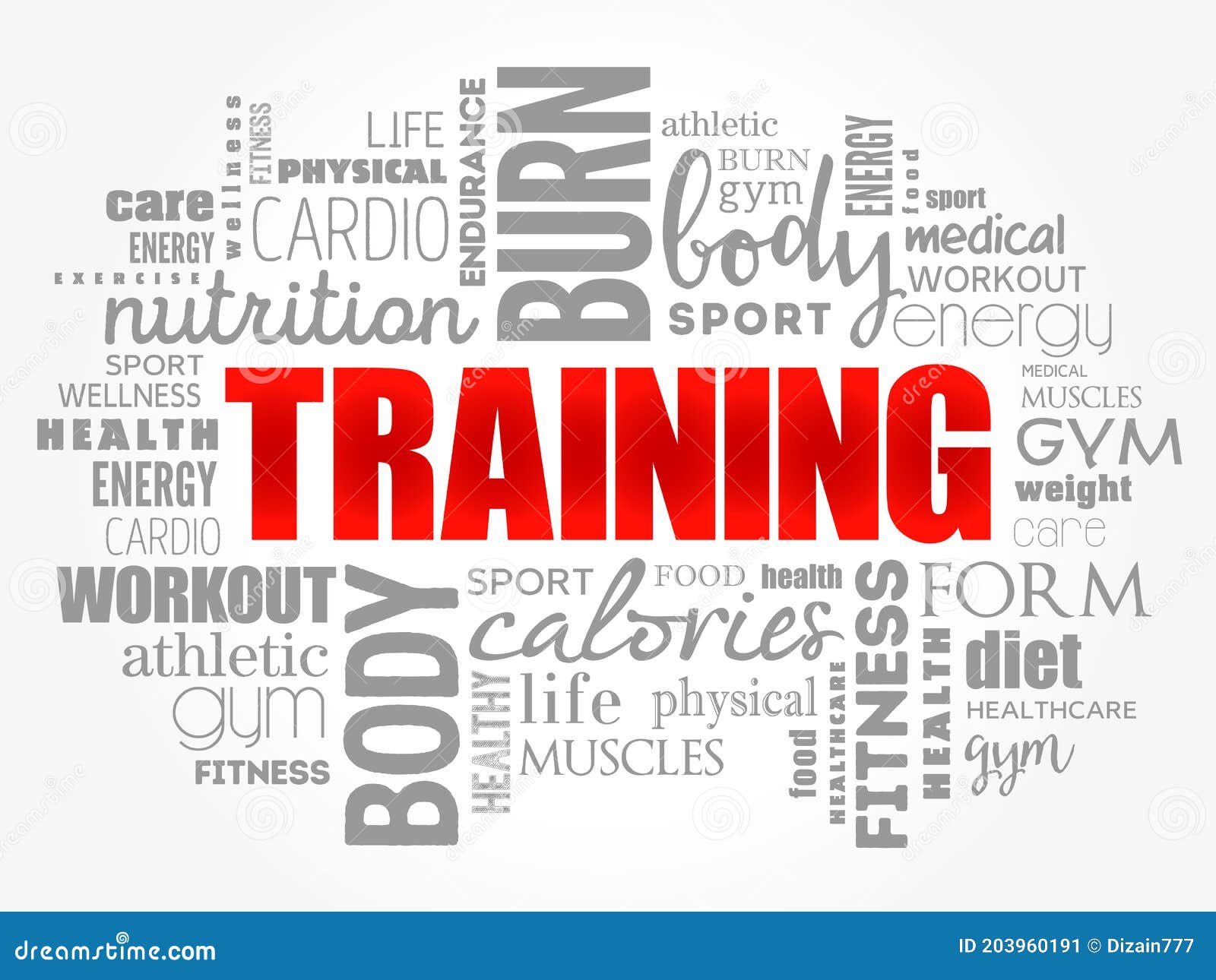 Training Word Cloud Collage Stock Illustration Illustration Of Formal