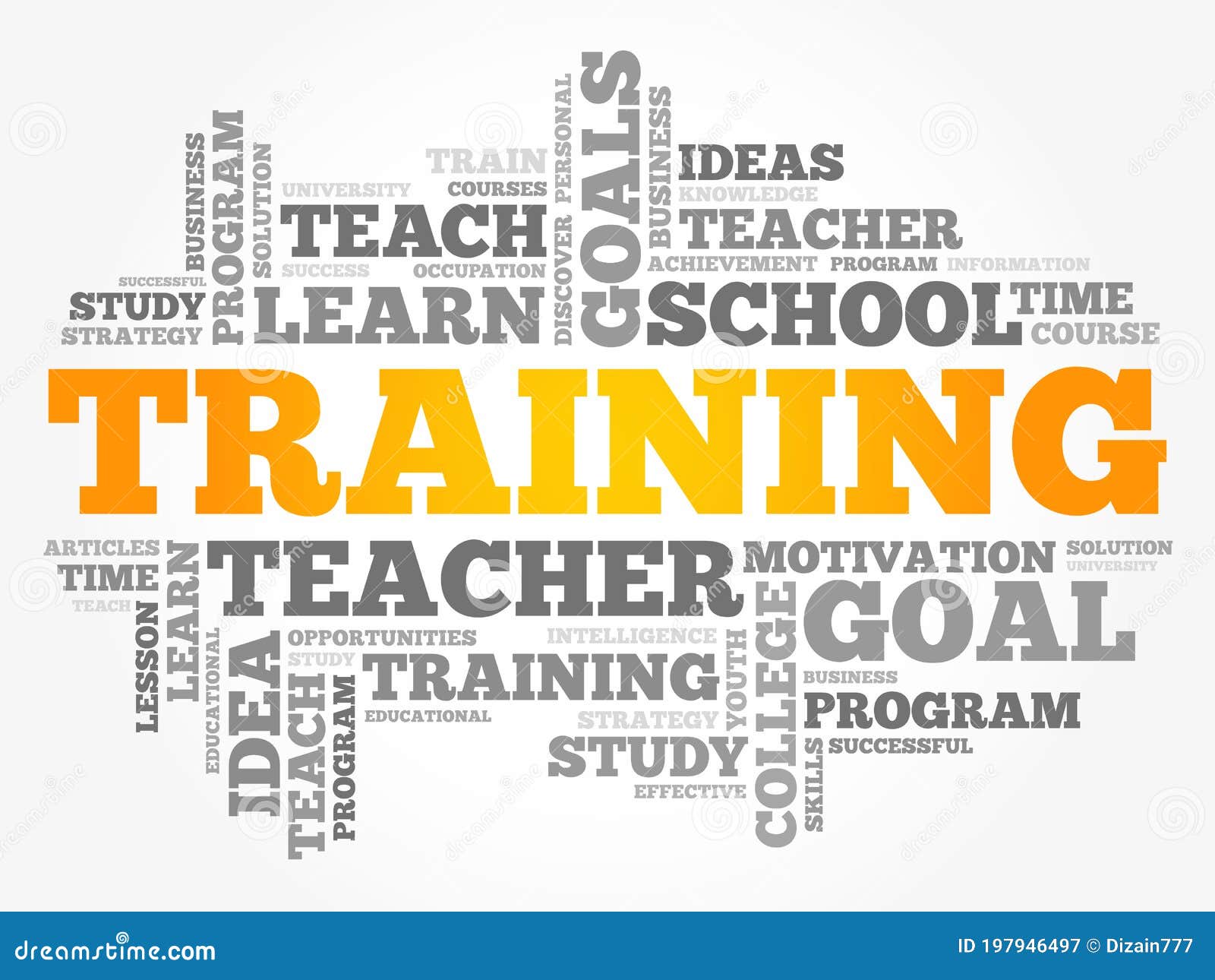 Training Word Cloud Collage Stock Image Image Of Function Apprentice