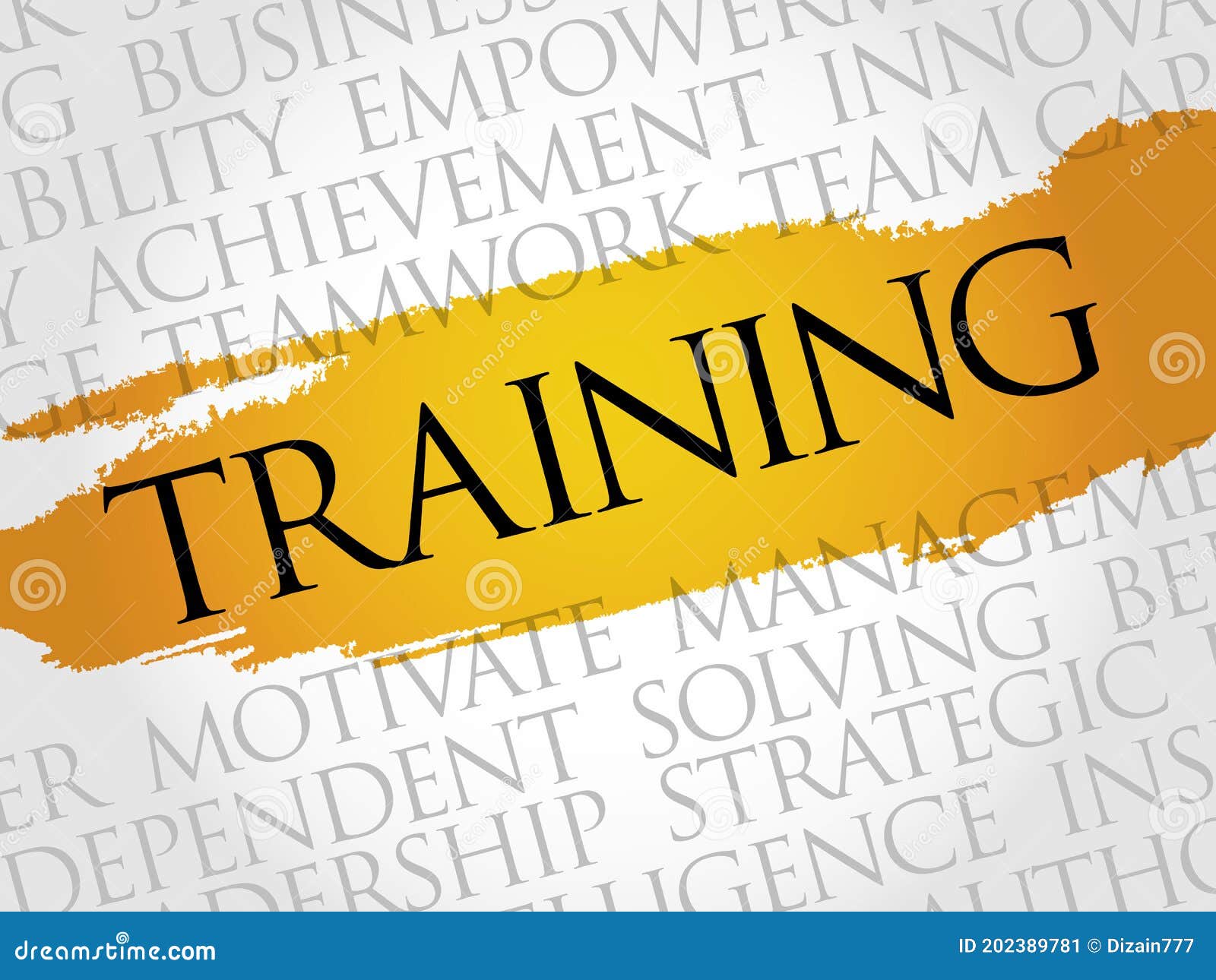TRAINING word cloud stock illustration. Illustration of knowledge ...