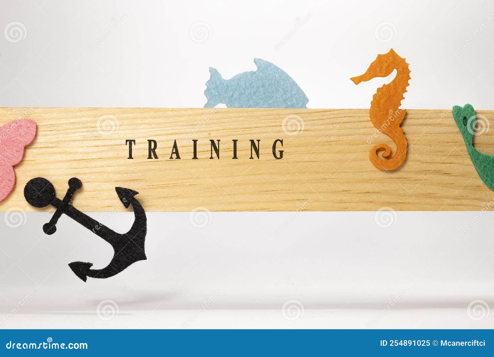 Training Written on a Wooden Patterned Surface. Education and Child ...