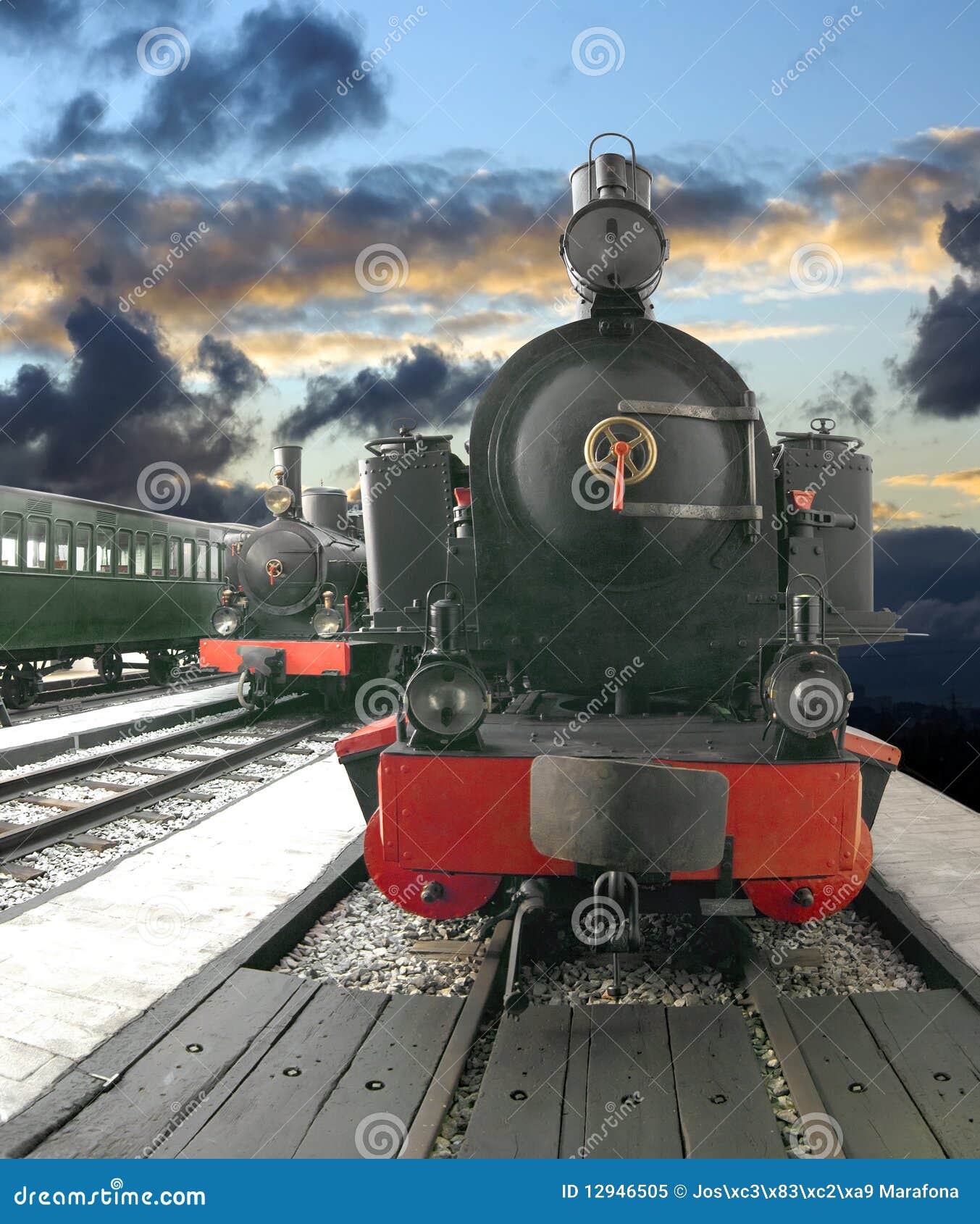 Trains stock image. Image of firewood, antique, funnel - 12946505