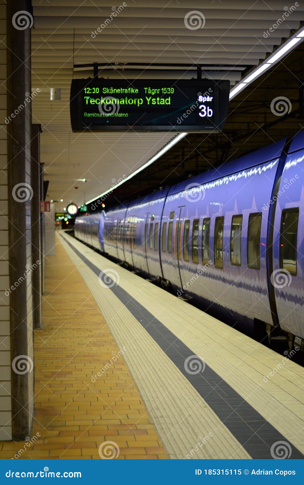 Trains in Helsingborg Station, May 2020, Skane Editorial Image - Image ...