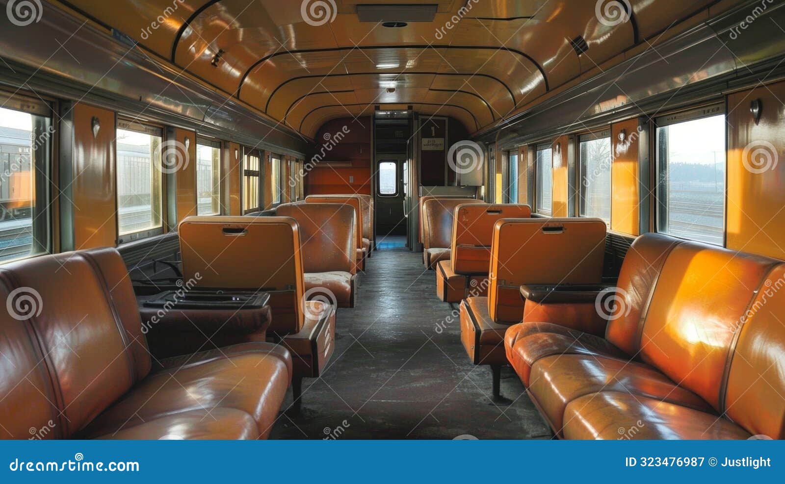 The Trains Interior is Warm and Inviting a Stark Contrast To the Dreary ...