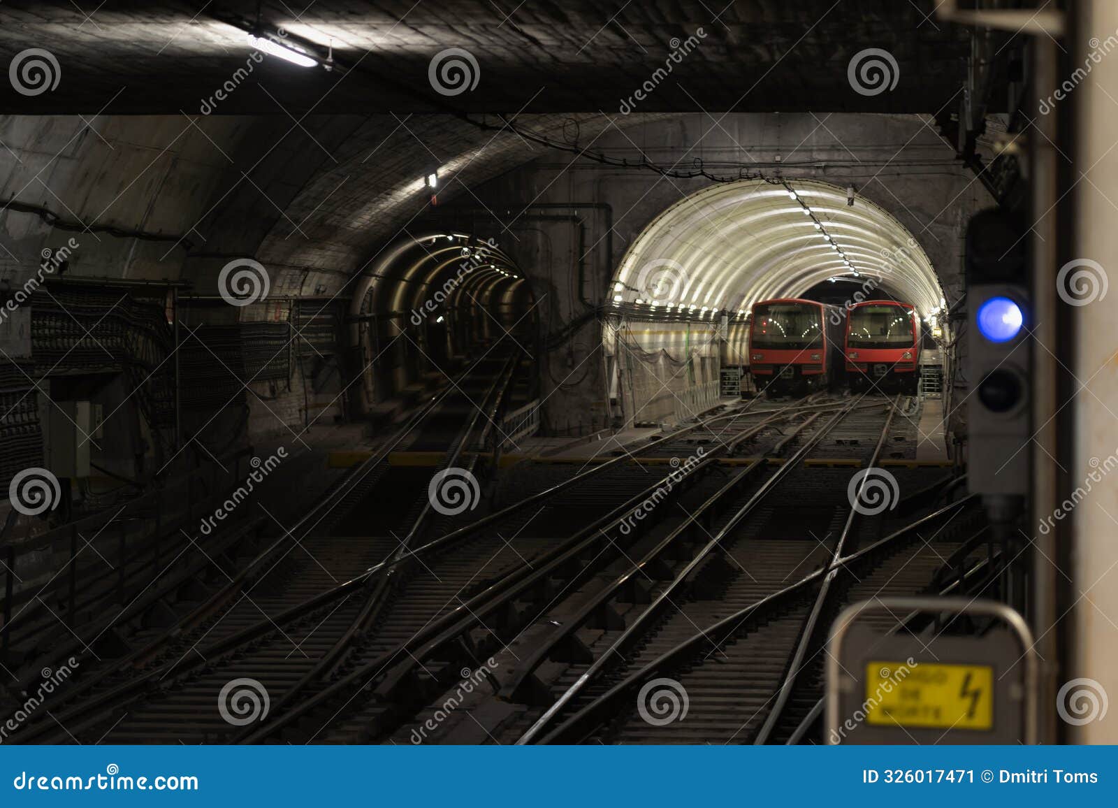 Trains in the Lisbon Metro, Low-light Photos Stock Image - Image of ...
