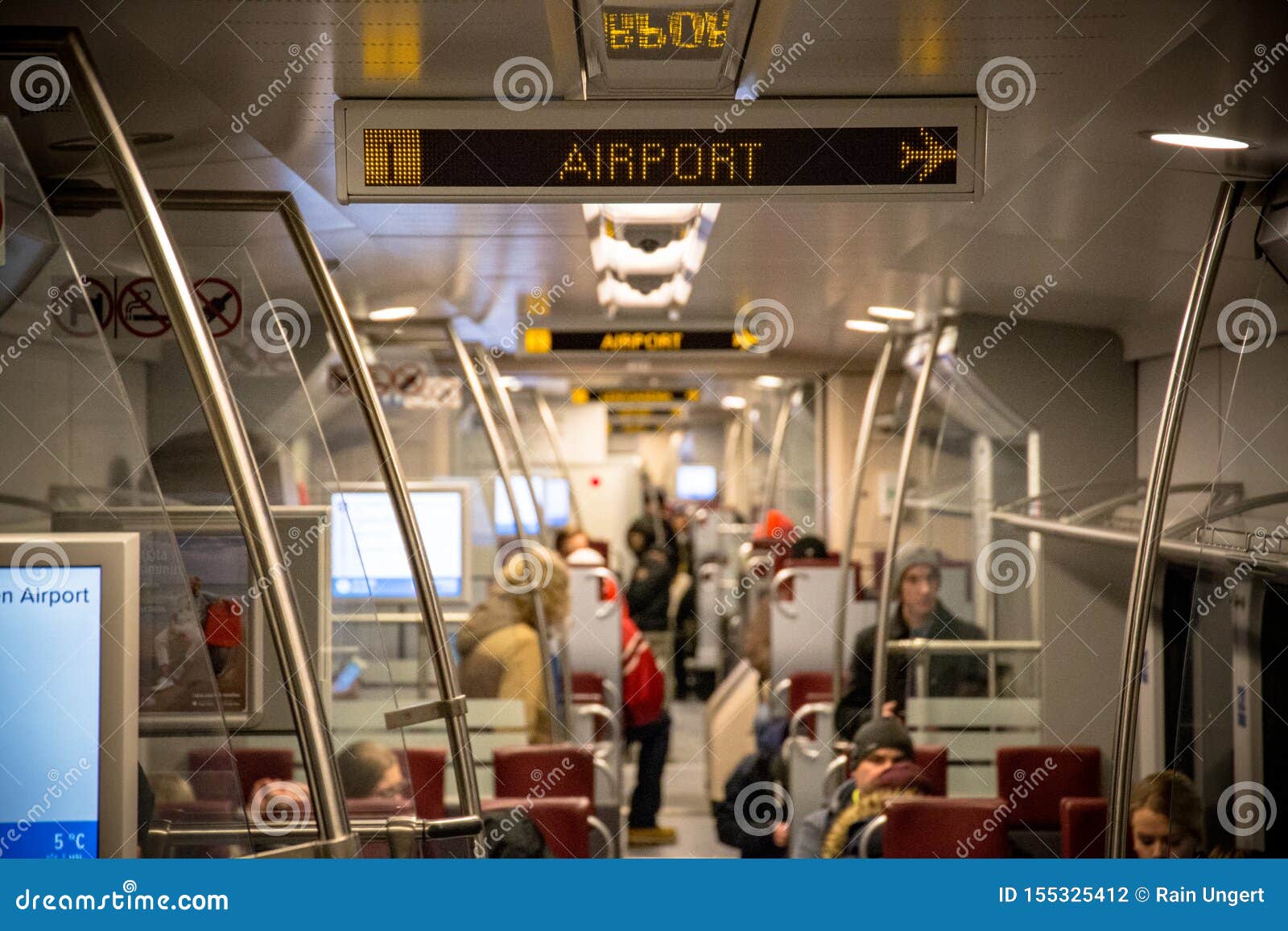 Trains Next Stop is Airport Editorial Photography - Image of chair ...