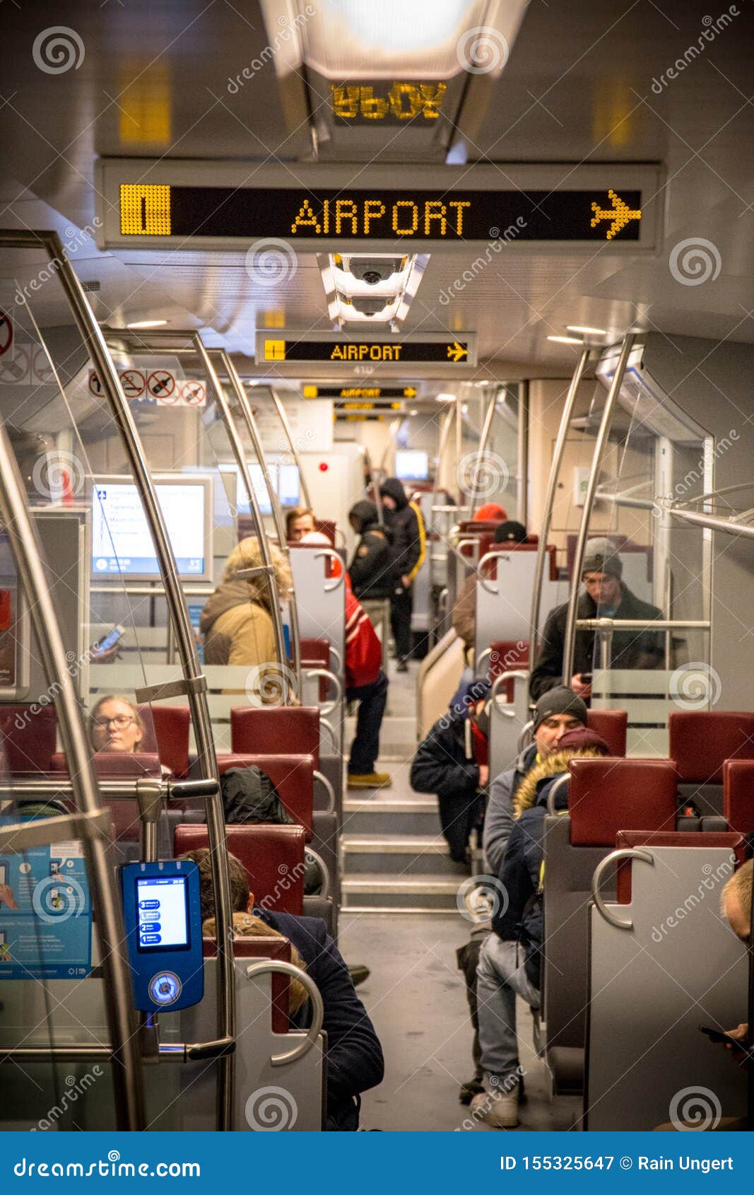 Trains Next Stop is Airport Editorial Photography - Image of carriage ...
