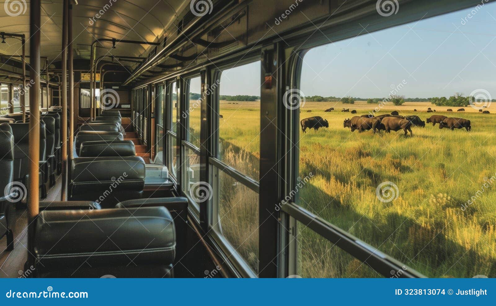 The Trains Panoramic Windows Offered a Perfect View of a Herd of ...