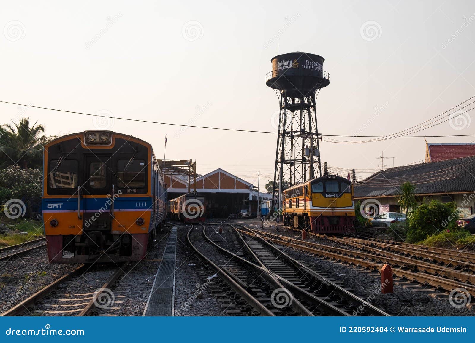 The Train Stops in the Maintenance Facility To Wait for Component ...
