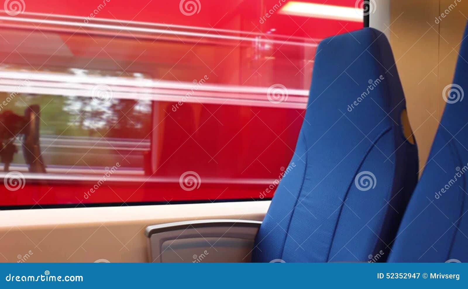 Trains Passing Each Other View from the Train Window Stock Video ...