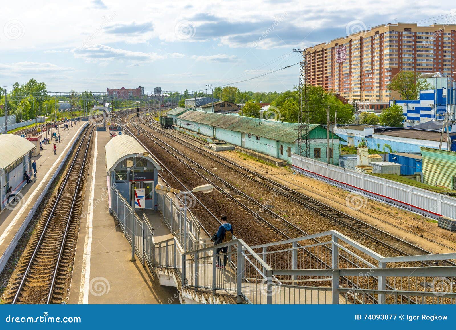 Trains in Railway Station in Russia Editorial Photography - Image of ...