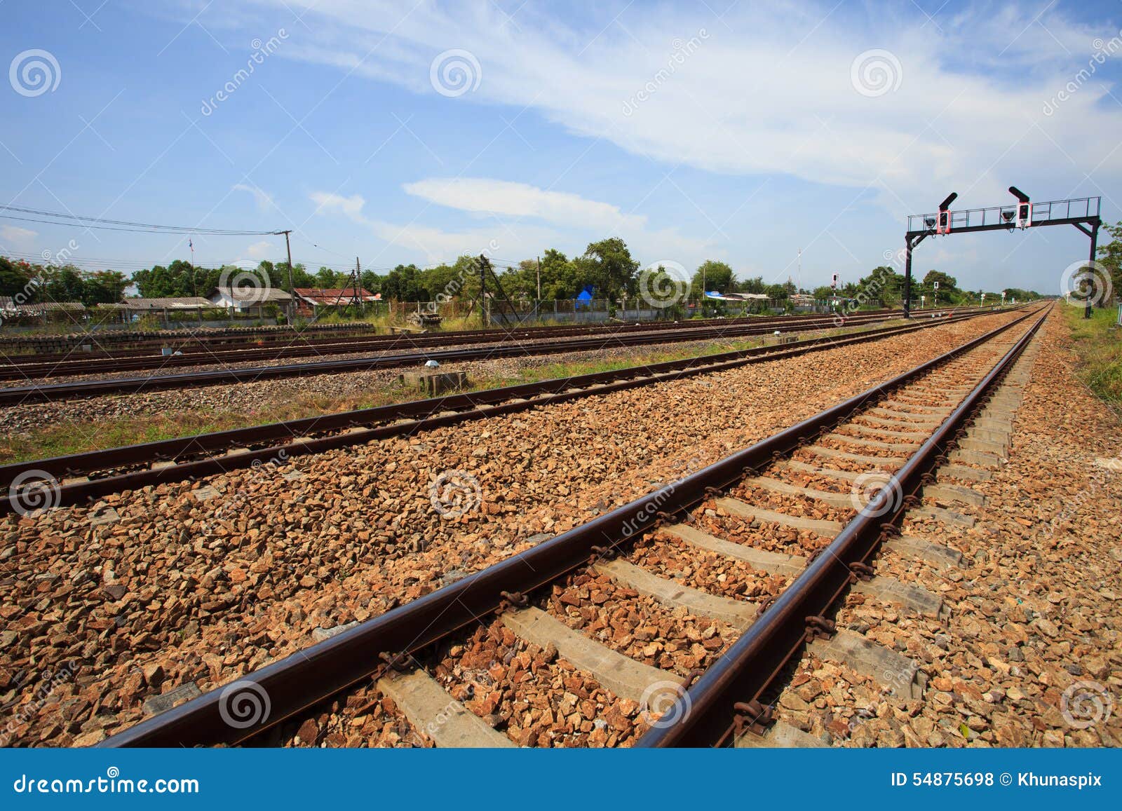 Trains track junction stock photo. Image of scape, journey - 54875698