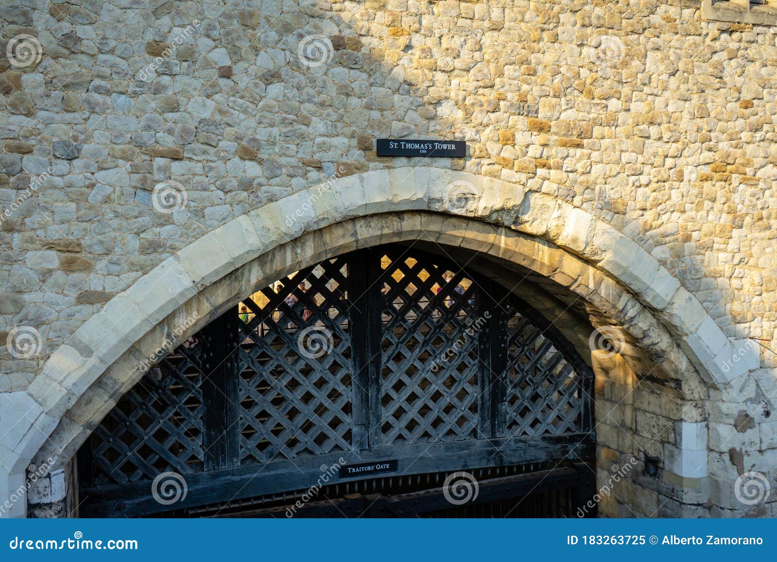 Traitors Gate in London, UK Stock Image - Image of urban, england ...