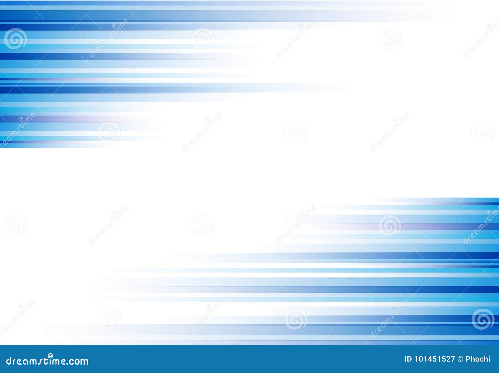 Traits Horizontaux Abstraits Bleus Technologie De Fond Illustration de ...