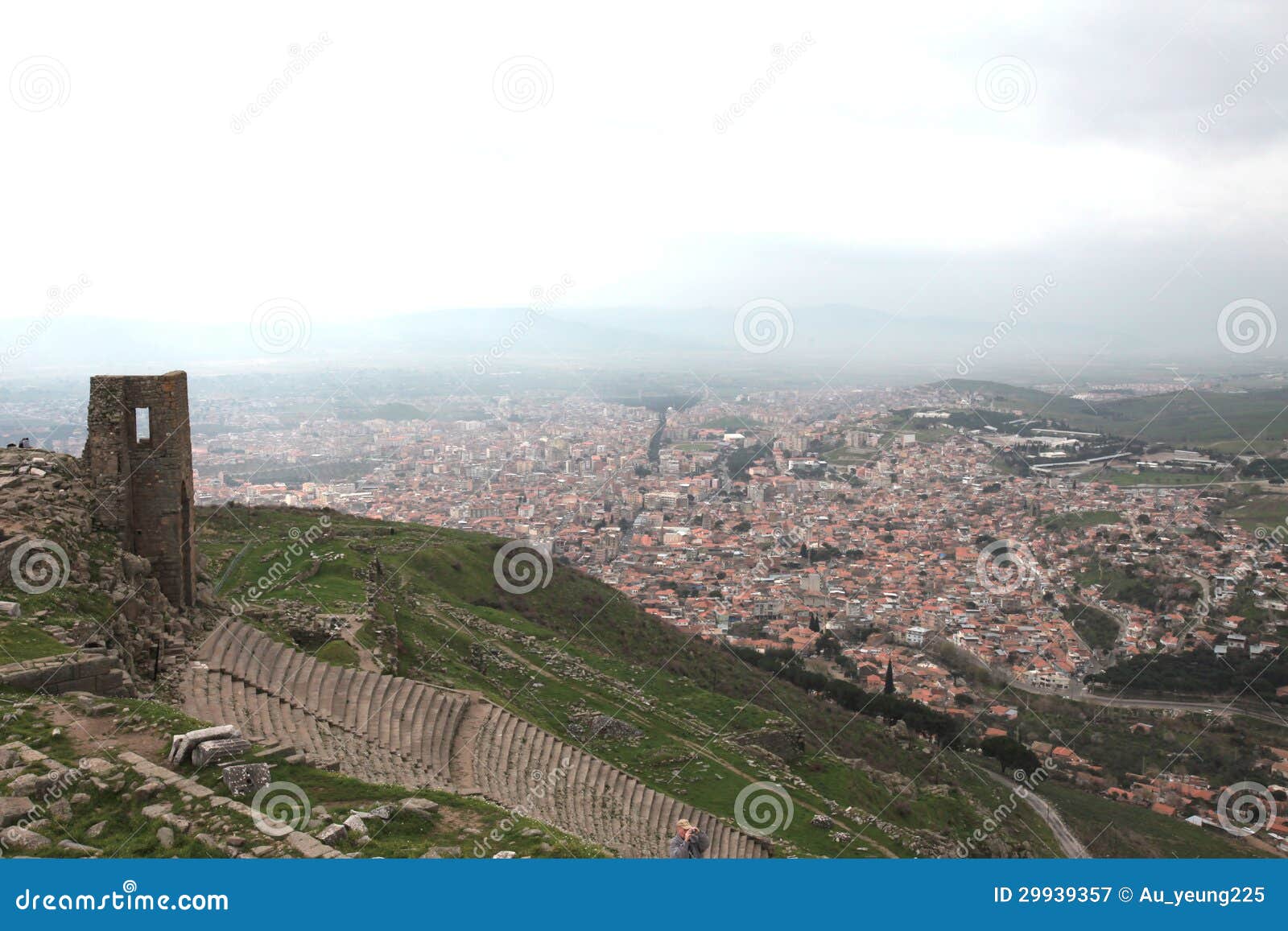 Acropolis of Pergamon in Turkey Stock Image - Image of entrance, marble ...