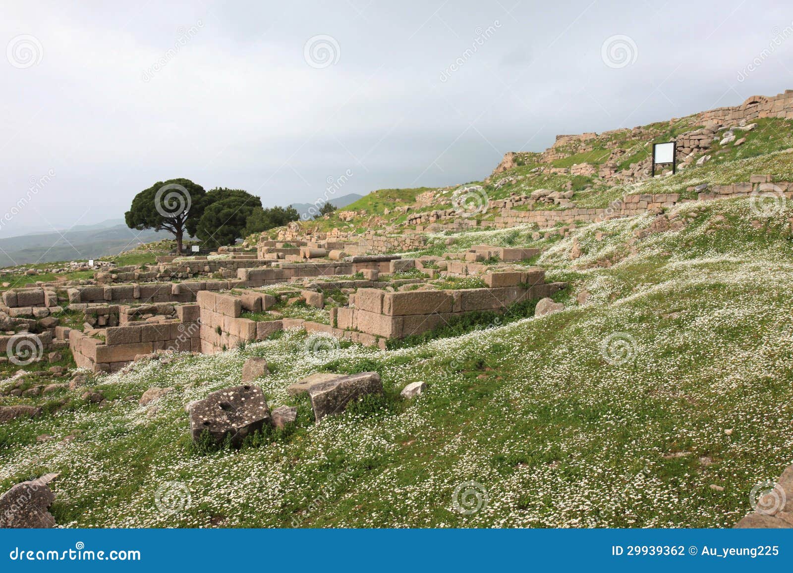 Acropolis of Pergamon in Turkey Stock Photo - Image of bergama ...