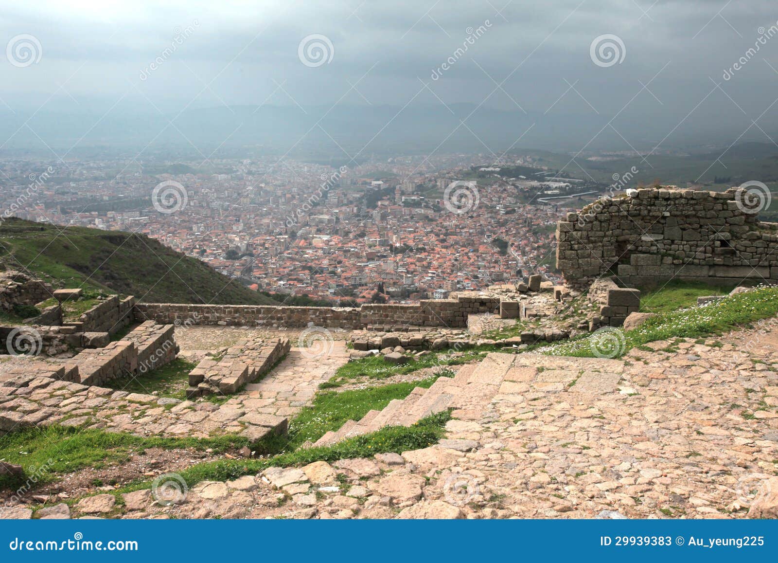 Acropolis of Pergamon in Turkey Stock Image - Image of greece ...