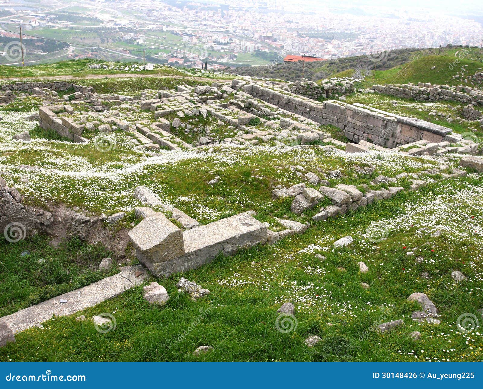 Acropolis of Pergamon in Turkey Stock Photo - Image of column, exterior ...