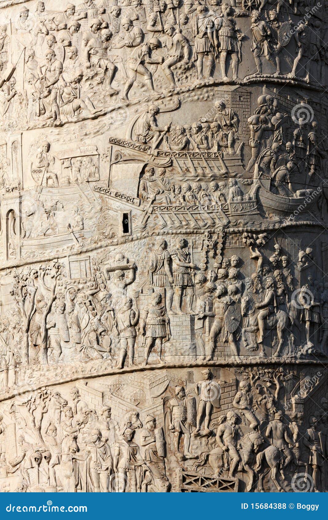 Trajan Column And Ruins Of Trajan Forum, Rome Stock Image ...