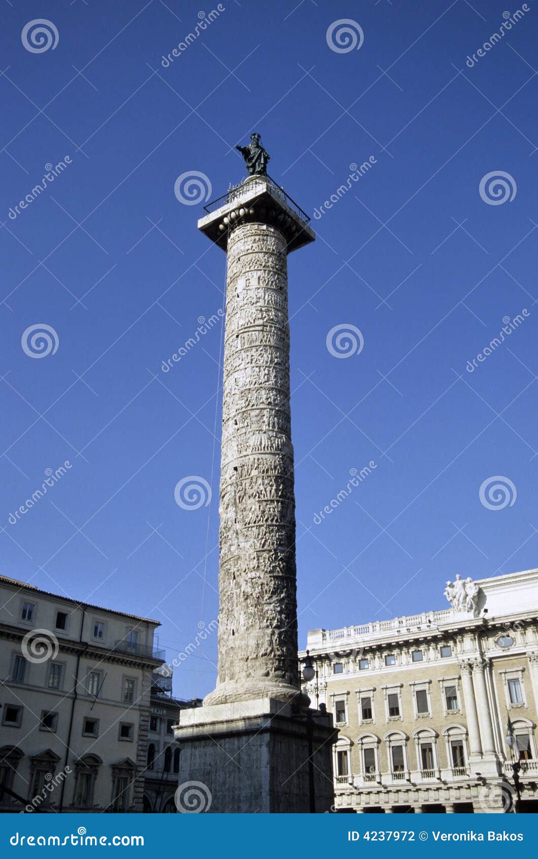 Trajan column stock photo. Image of obelisk, fountain - 4237972