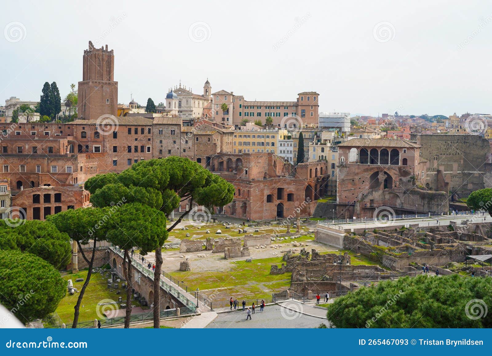 The Trajan Forum, a Major Attraction in Rome Editorial Stock Photo ...