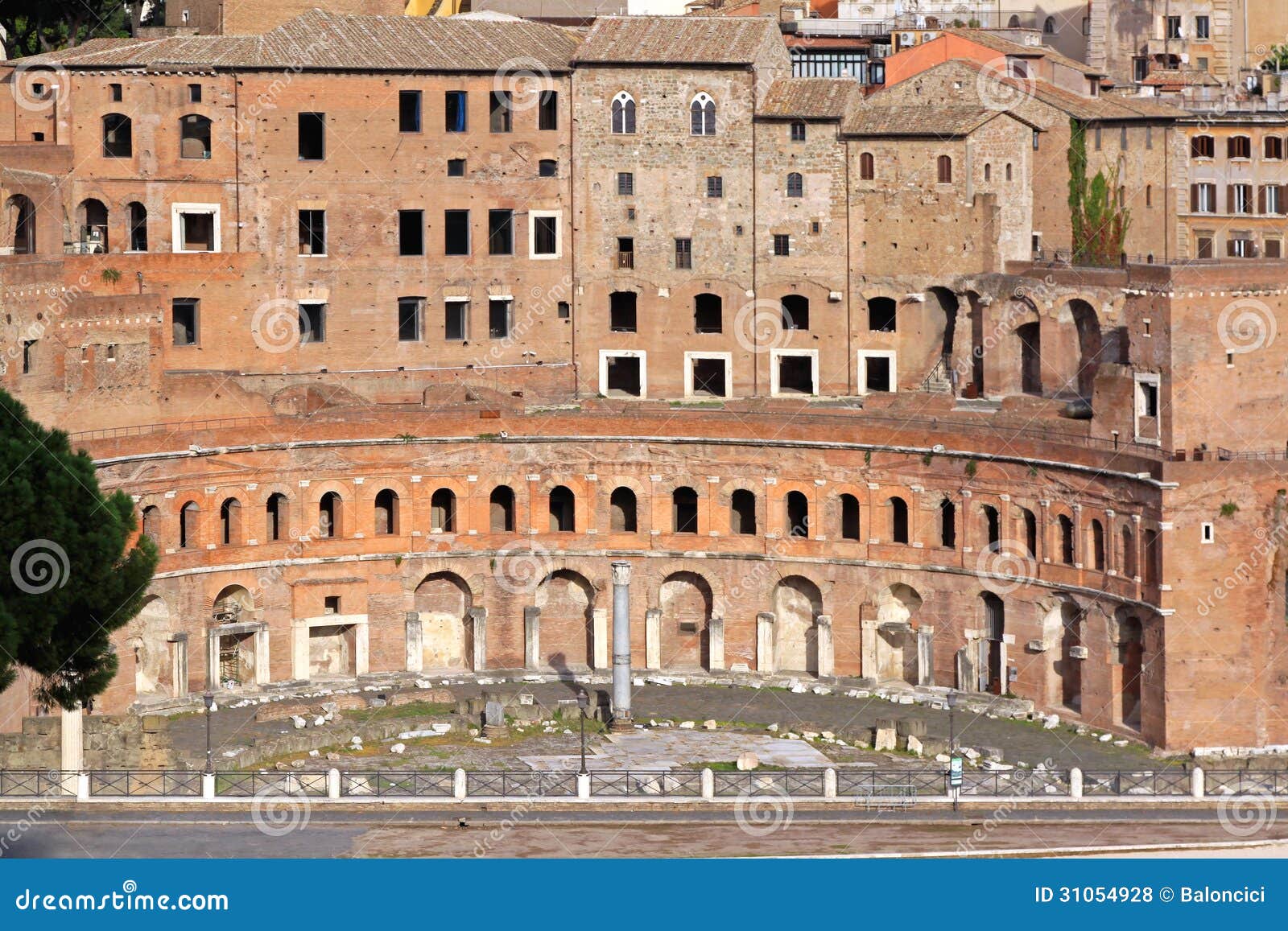 Trajan forum market stock photo. Image of rome, bricks - 31054928