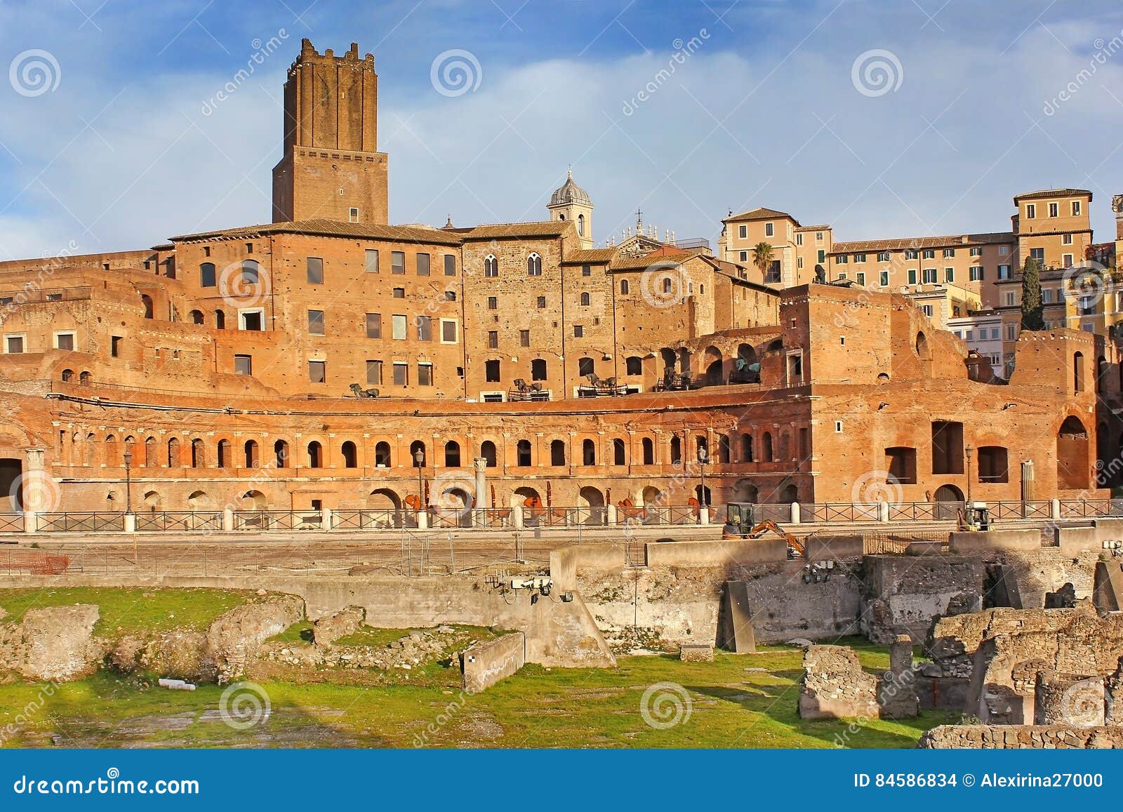 Trajan forum, Rome, Italy stock photo. Image of famous - 84586834
