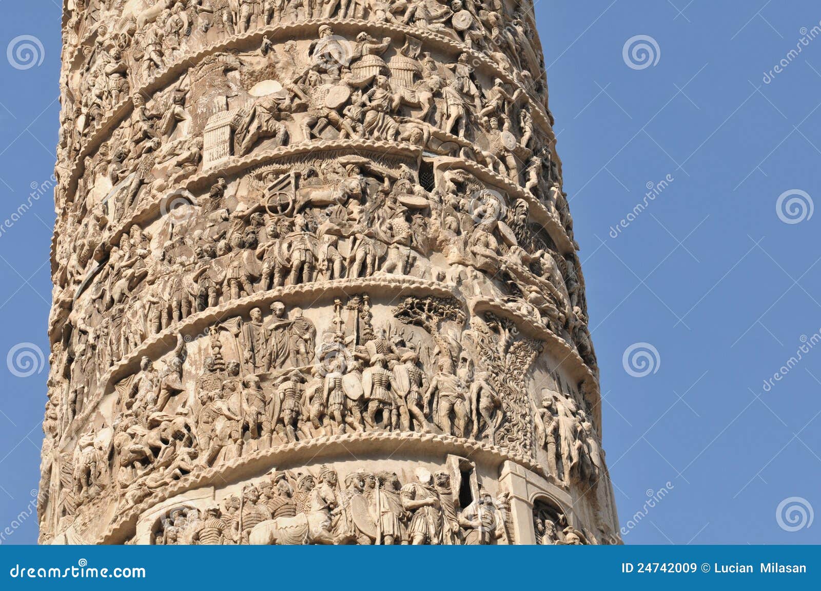 Trajan s Column, Rome stock image. Image of archaeological - 24742009